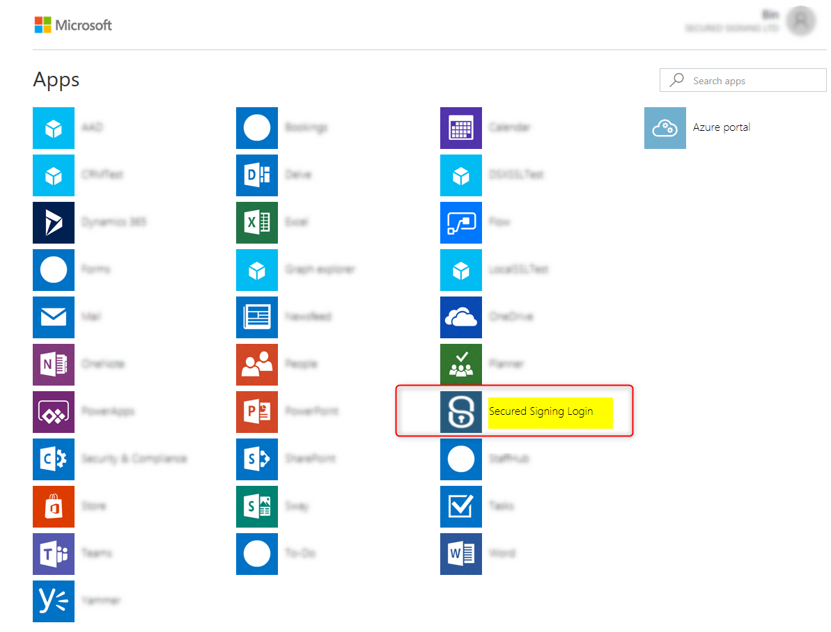 Configuring Single Sign On For Secured Signing Using Azure Active Directory Azure Ad Secured