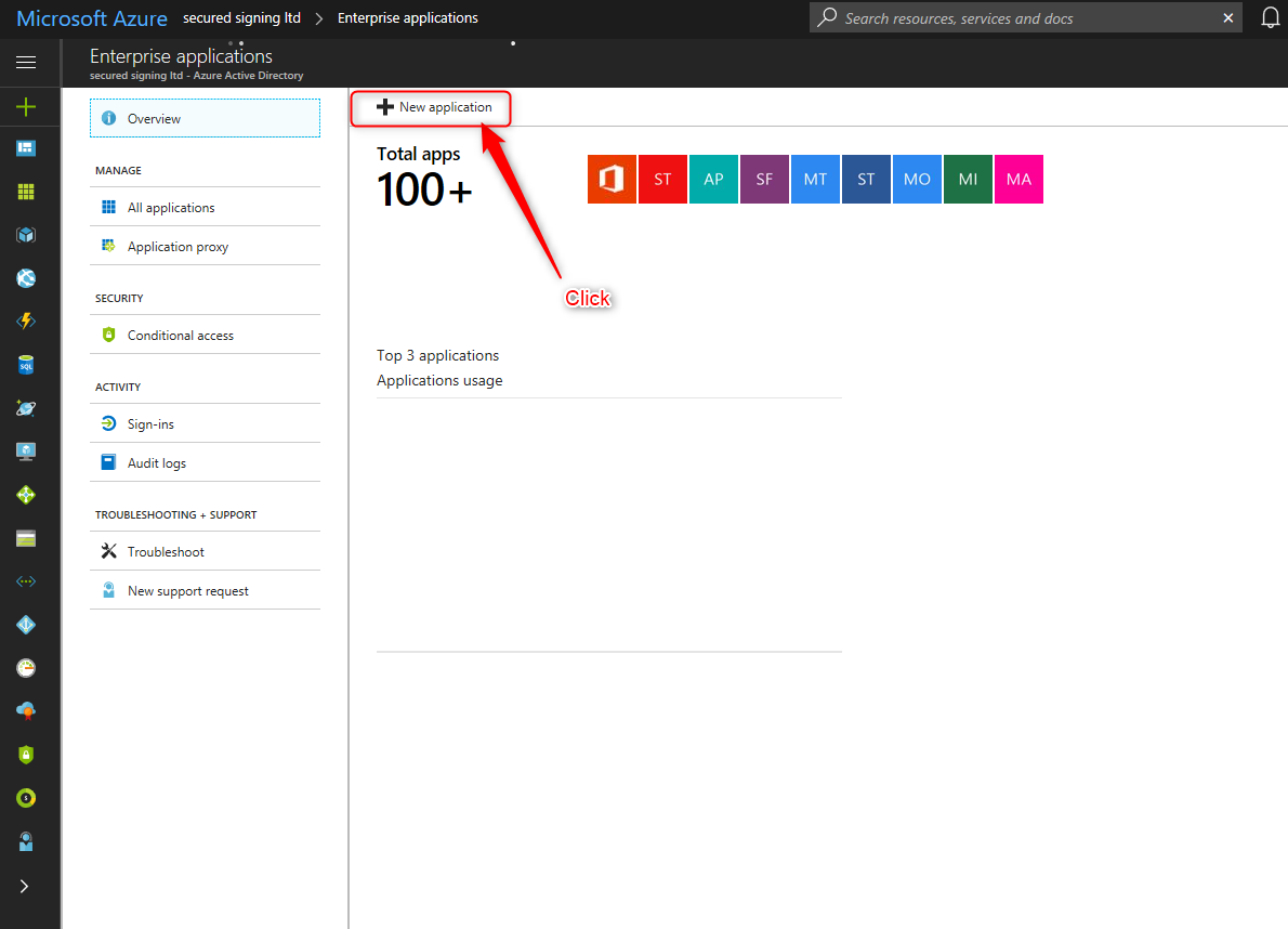 Configuring Single Sign On For Secured Signing Using Azure Active