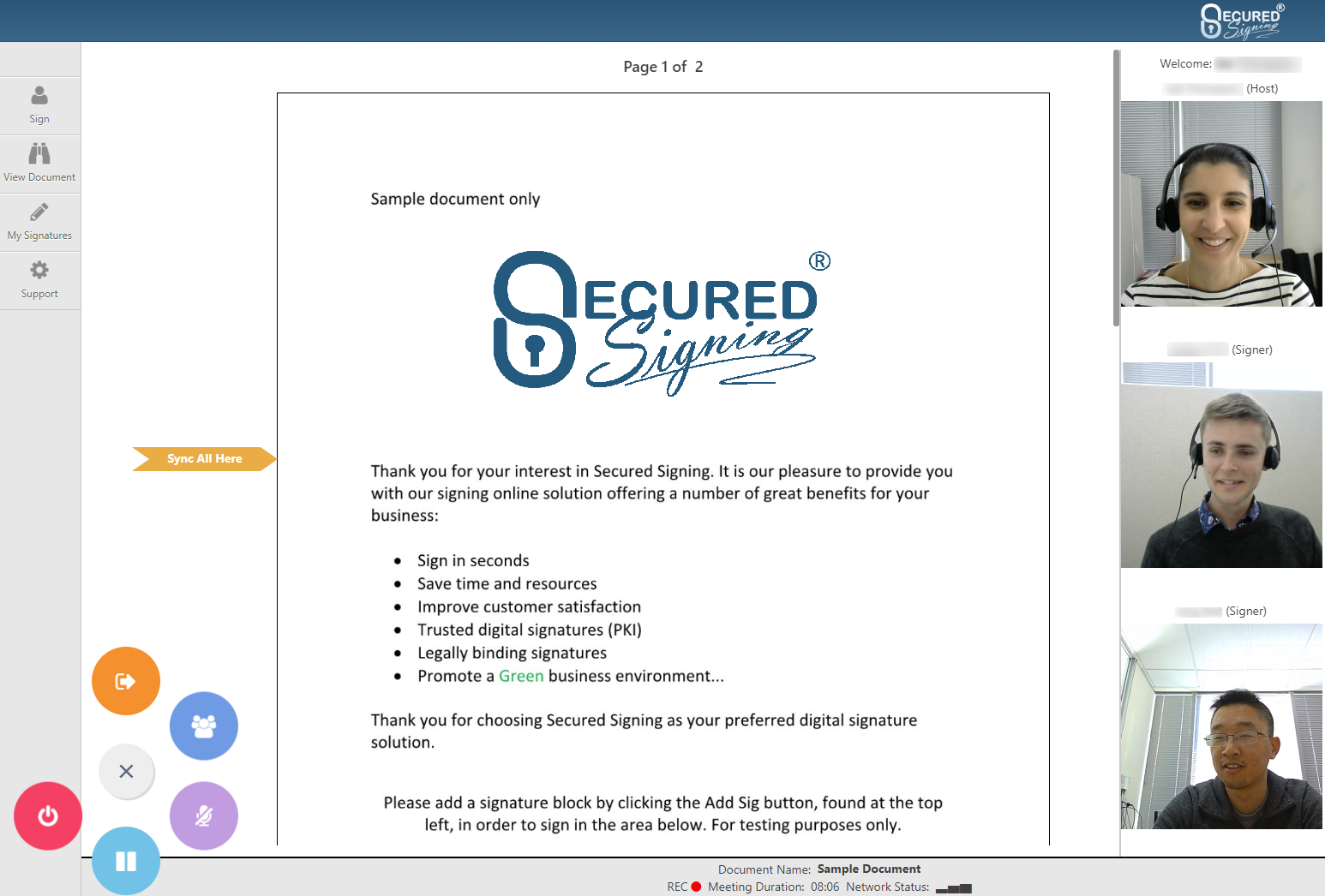 Digital Signing for Legal - with Secured Signing