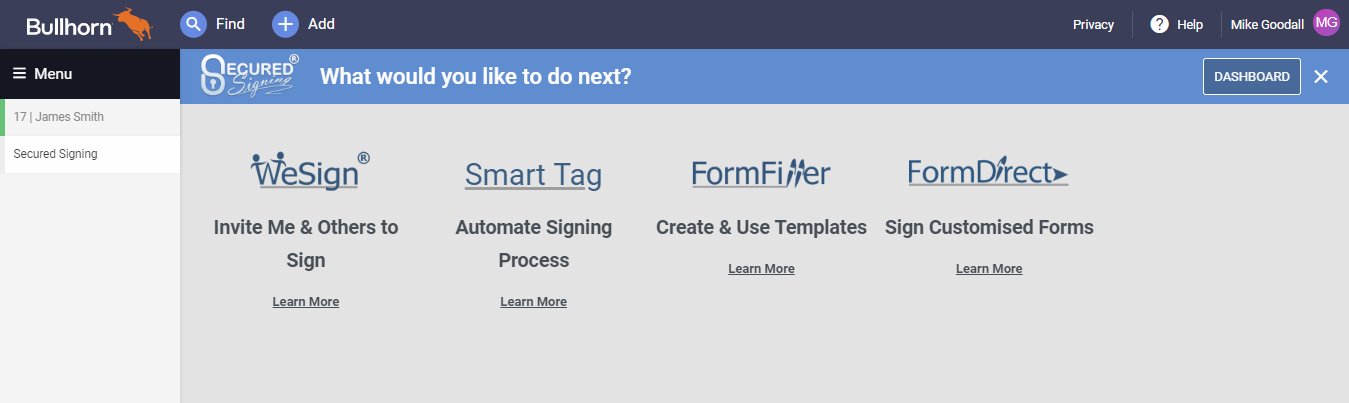 Bullhorn: Send Online Forms to Fill & Sign with Form Direct - Secured ...