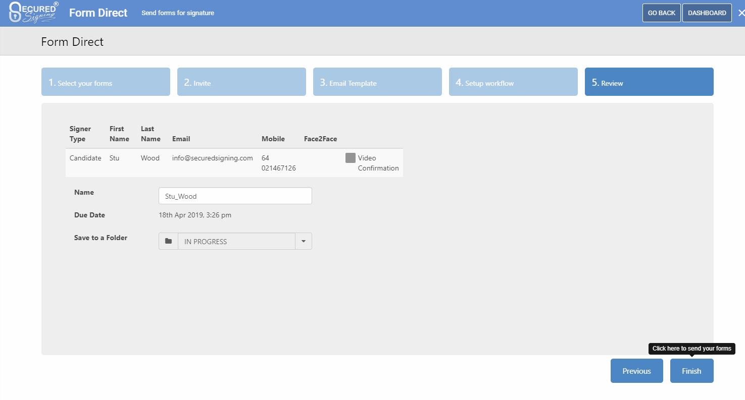 Bullhorn: Send Online Forms to Fill & Sign with Form Direct - Secured ...