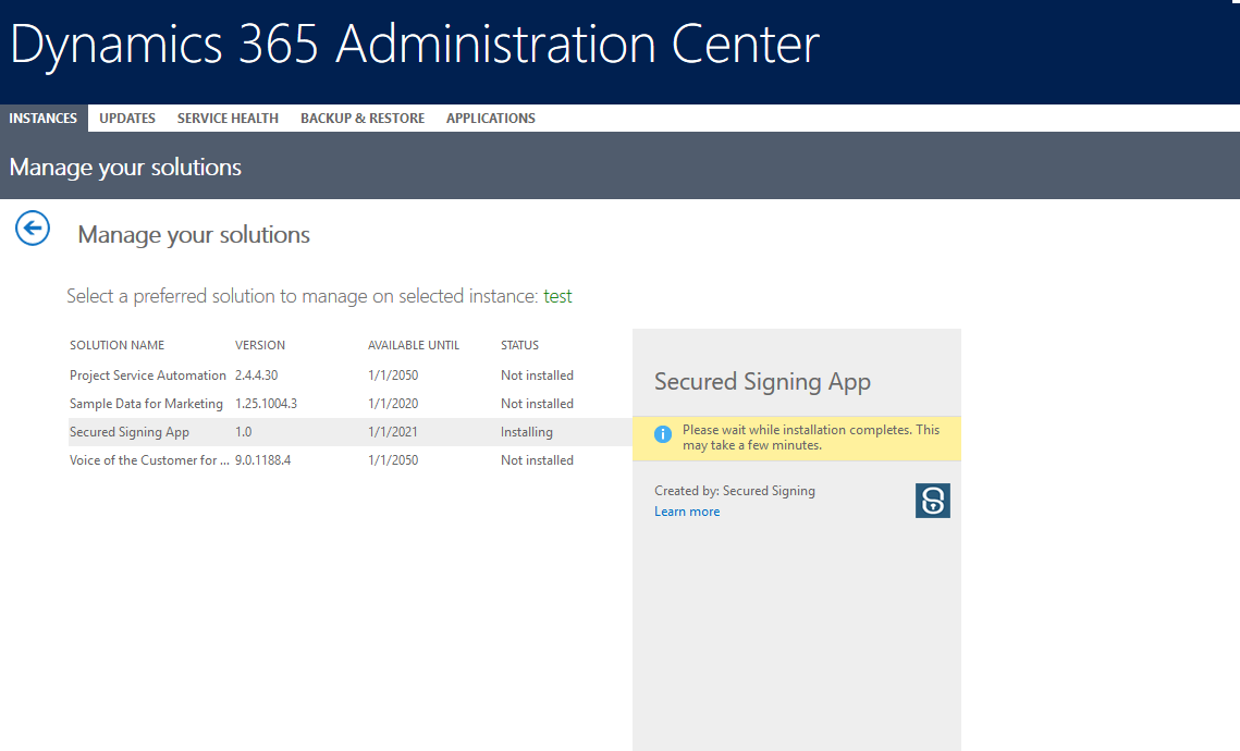 Microsoft Dynamics 365 Getinstall The Secured Signing Plugin From