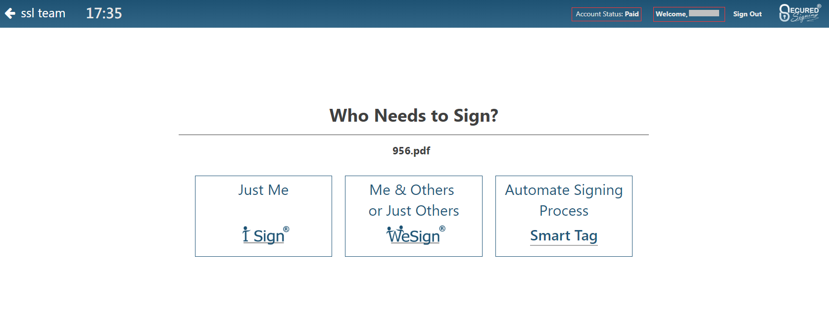 Sharepoint How To Send A Document For Signing With Wesign Secured