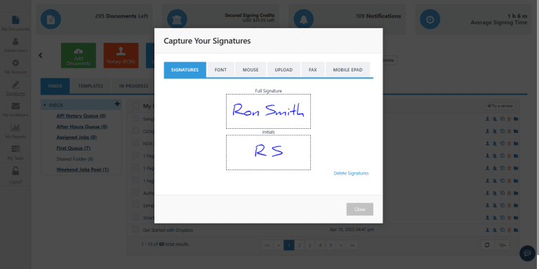 Capture Your Signatures - Secured Signing