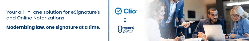 How to get documents signed in Clio using Secured Signing